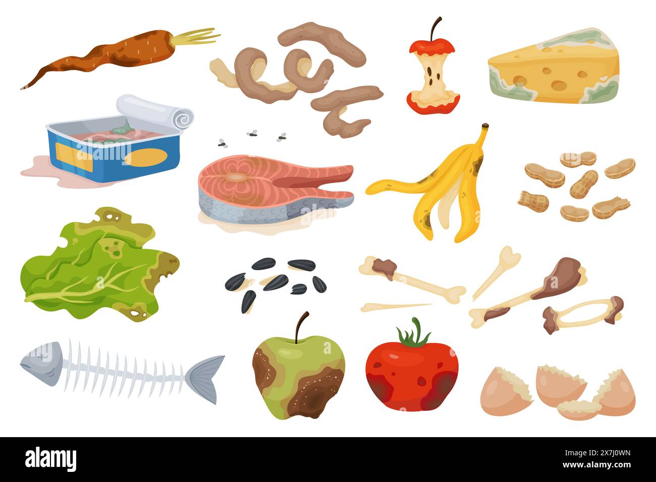 Food waste bin vegetables potato Cut Out Stock Images & Pictures - Alamy