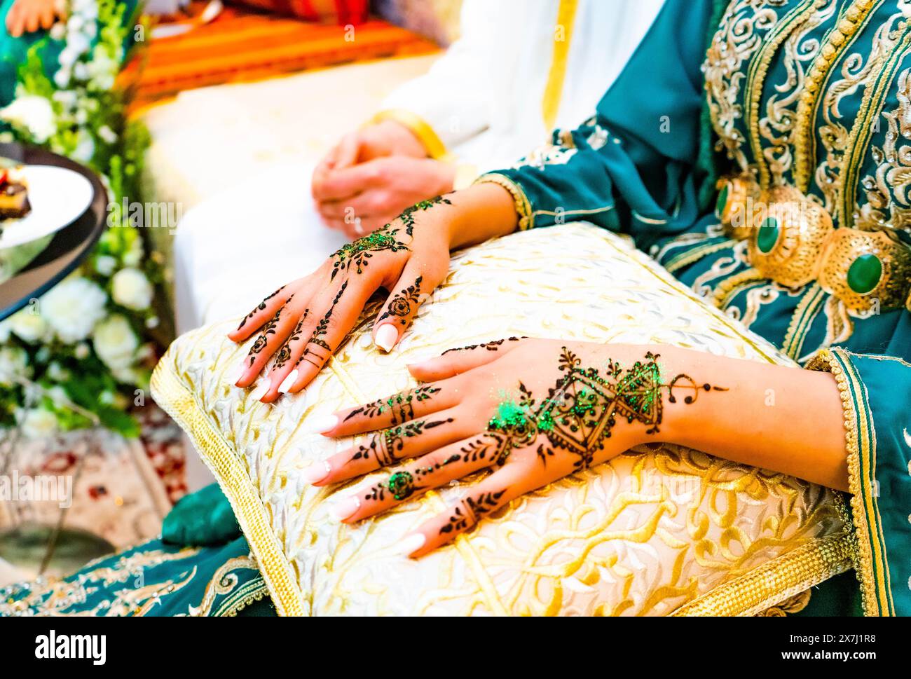 Moroccan culture, henna is an essential part of wedding celebrations ...
