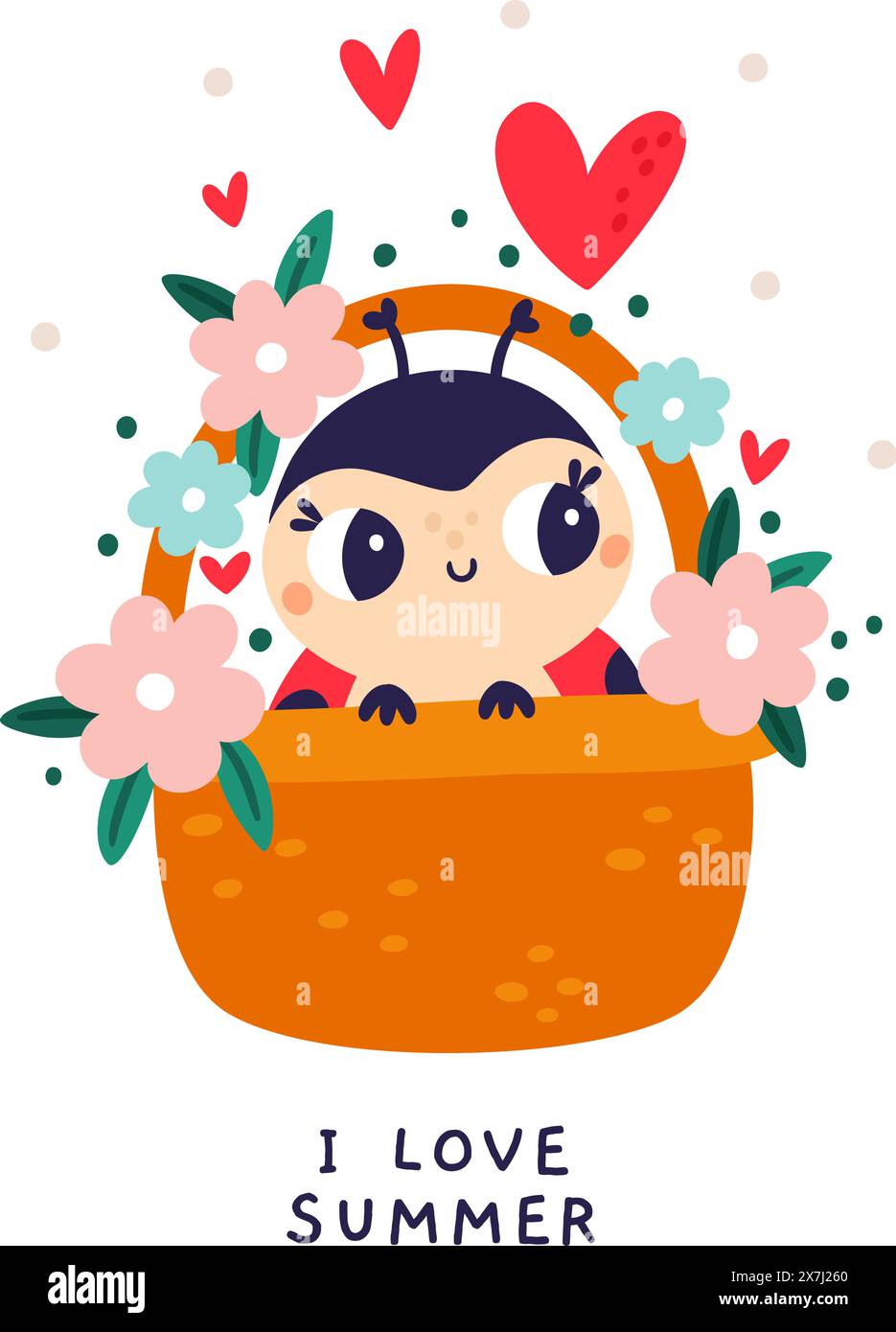 Dot ladybird Stock Vector Images - Alamy