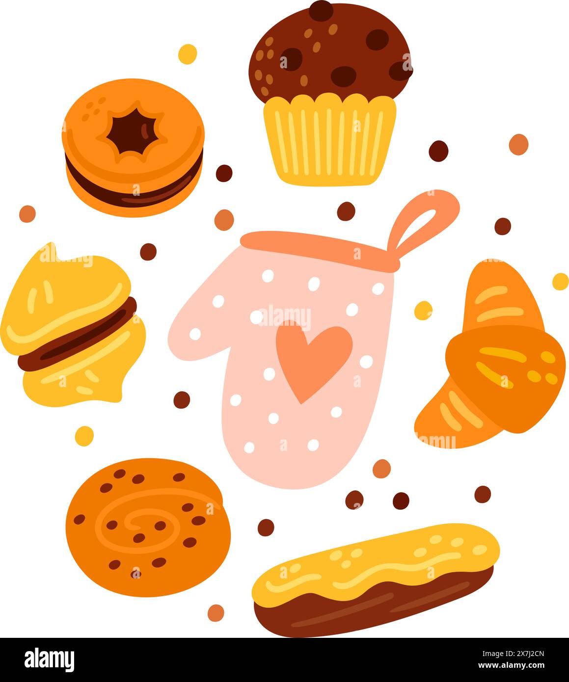 Meringue cream caramel Stock Vector Images - Alamy