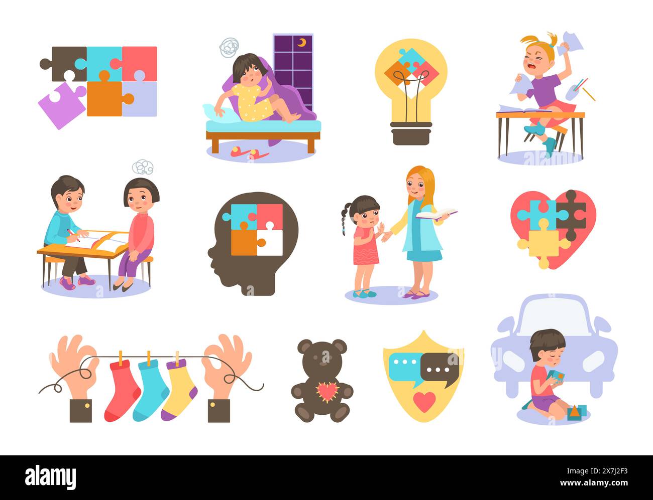 Autism spectrum disorder child Cut Out Stock Images & Pictures - Alamy