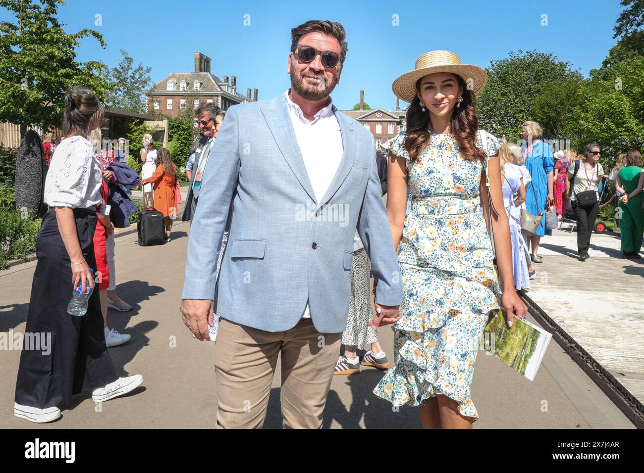 London, UK. 20th May, 2024. Nick Knowles and partner. RHS Chelsea ...