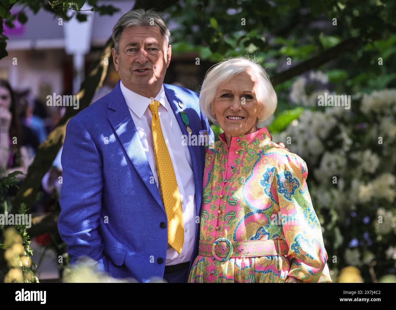 London, UK. 20th May, 2024. Alan Titchmarch, Dame Mary Berry. RHS ...