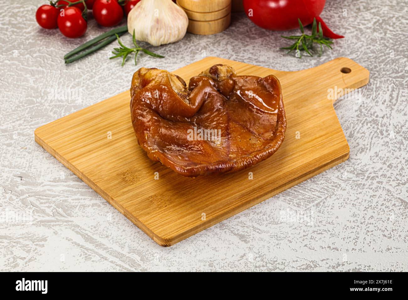 Chinese cuisine - Smoked pork ear snack appetizer Stock Photo - Alamy