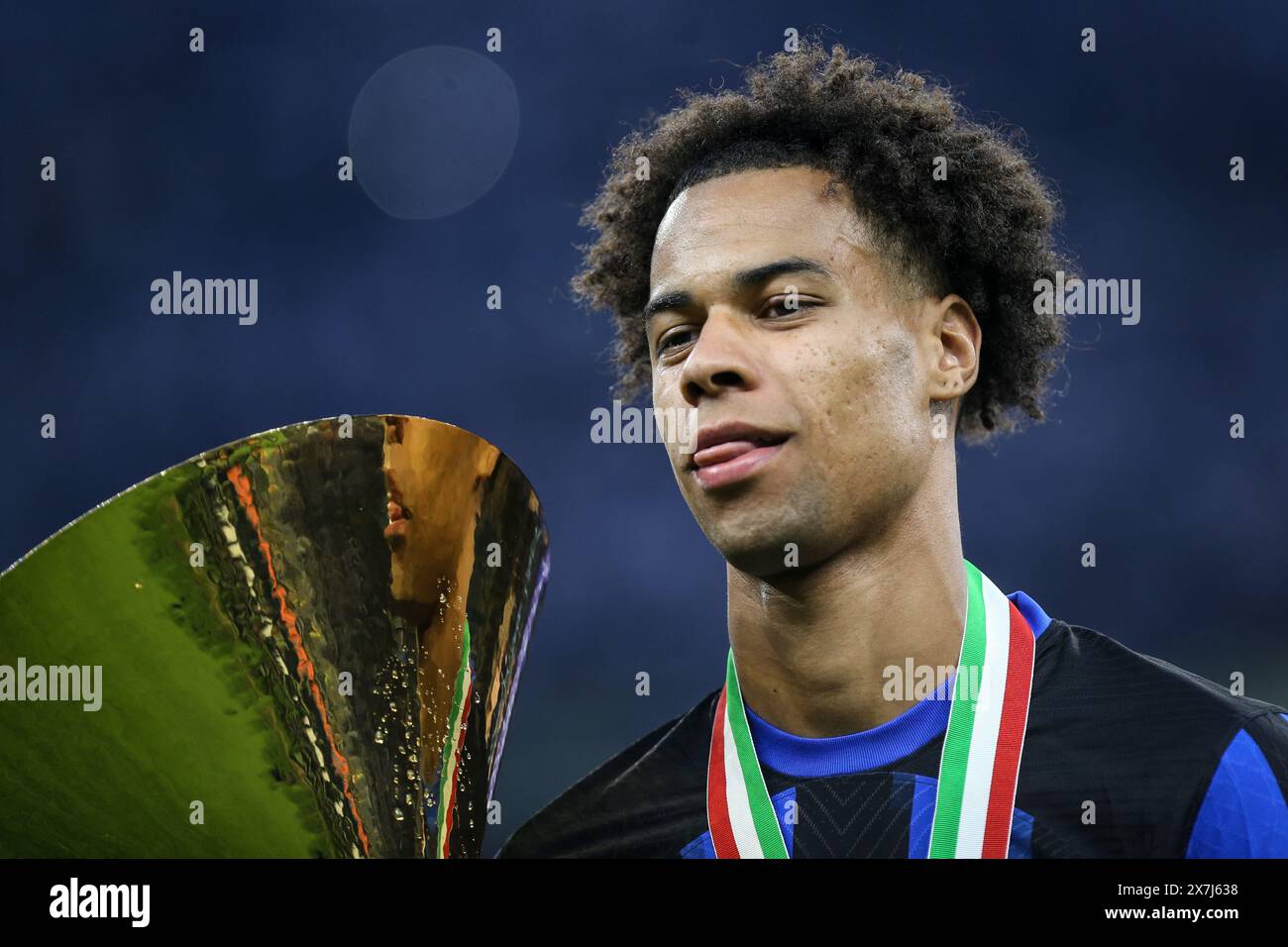 Milan, Italy, 19st May, 2024. Tajon Buchanan during the award ceremony ...