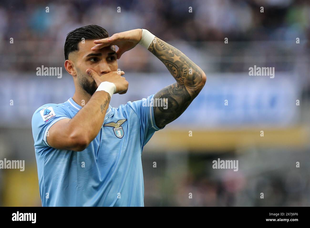 Milan, Italy, 19st May, 2024. Valentín Castellanos during the match ...