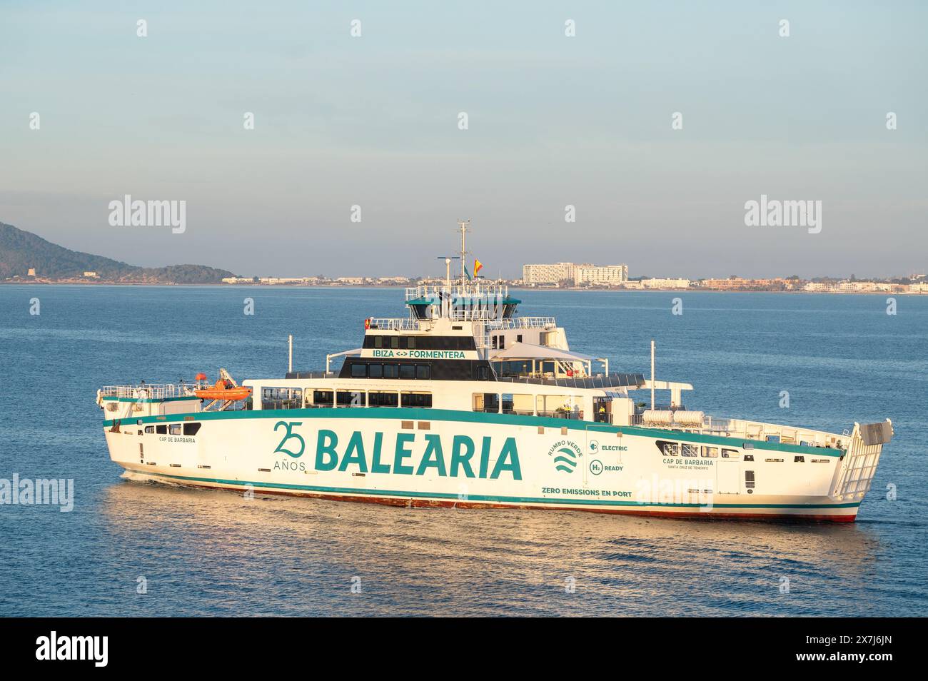 Ibiza, Spain : 2024 May 11 : Ferry from the Balearia shipping company ...