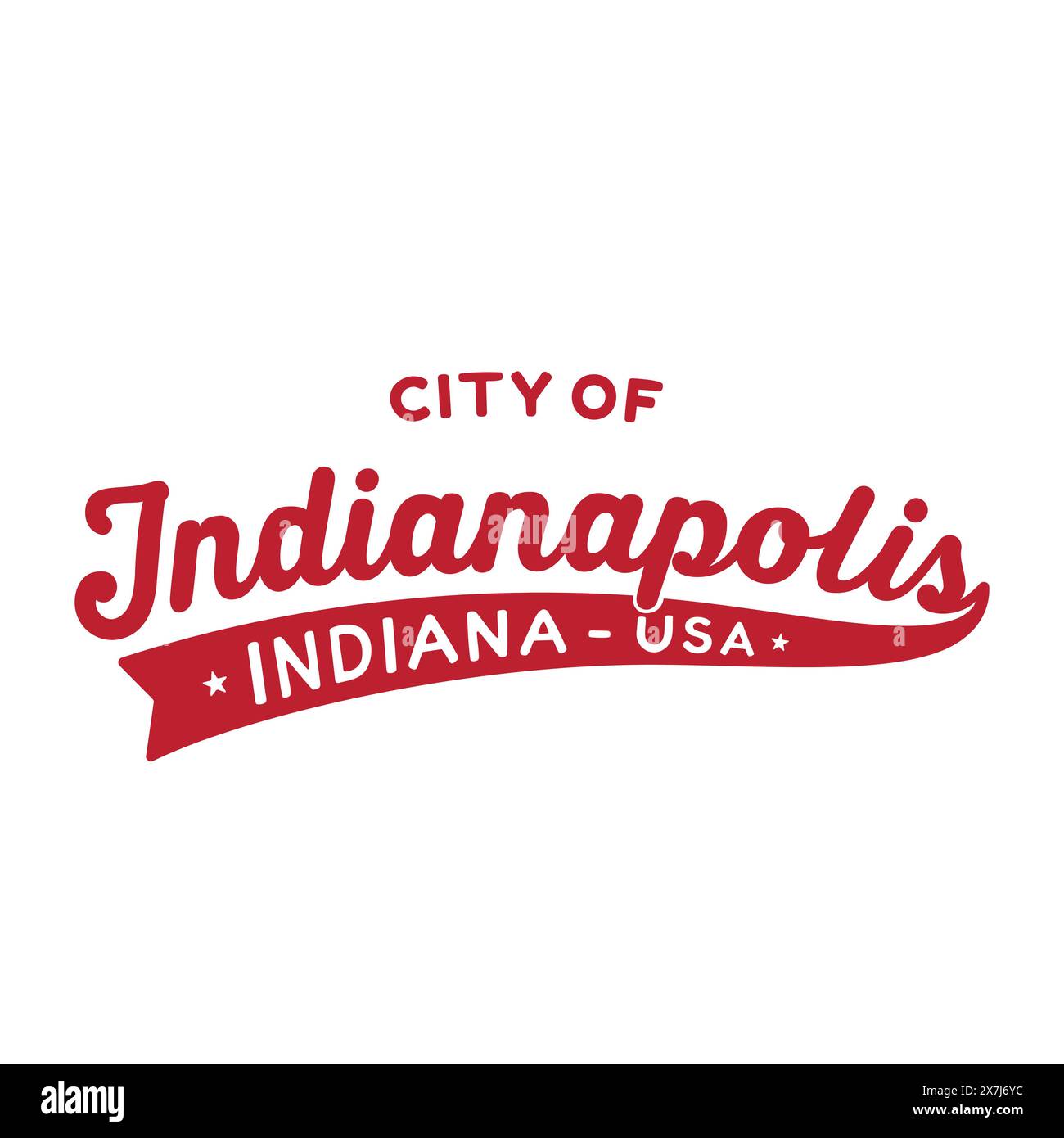 City of Indianapolis lettering design. Indianapolis, Indiana typography ...