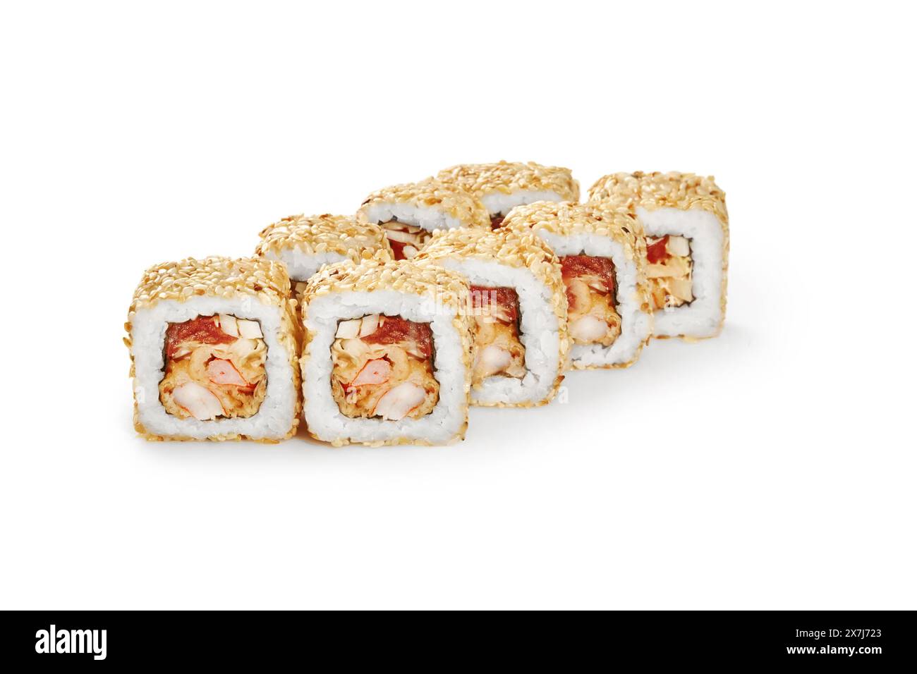 Sesame coated sushi rolls hi-res stock photography and images - Alamy