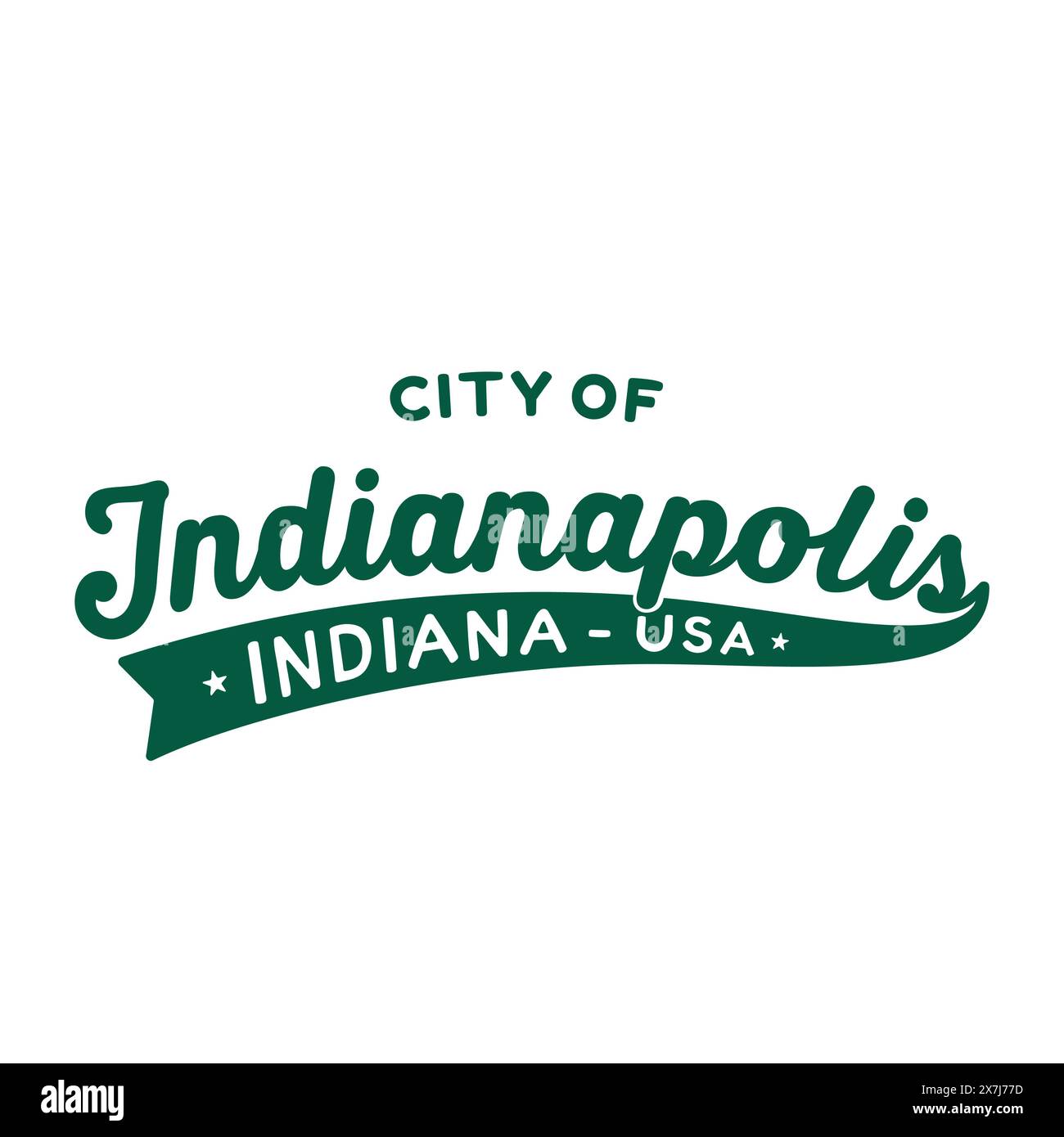 City of Indianapolis lettering design. Indianapolis, Indiana typography ...