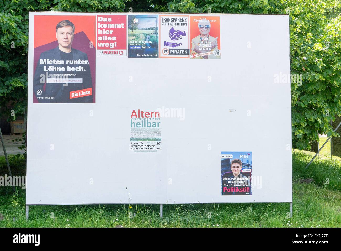 Deutschland 2024: Wahlplakate für die Europawahl 2024 Im Bild ...
