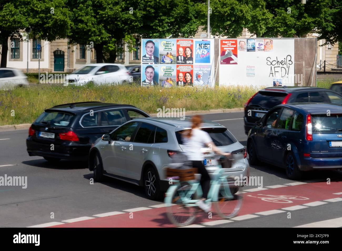 Deutschland 2024: Wahlplakate für die Europawahl 2024 Im Bild ...