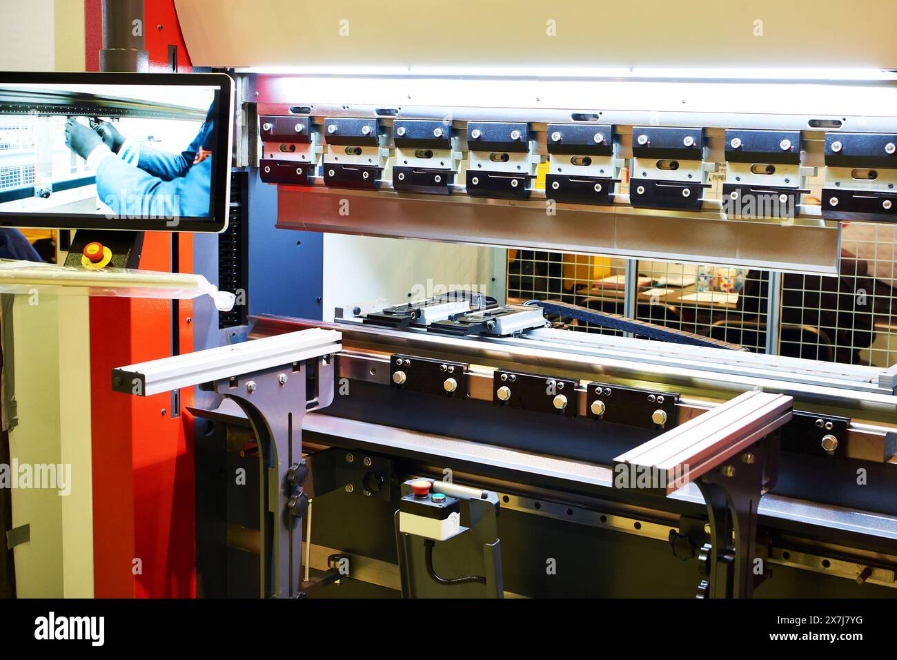 Cnc metal bending machine Stock Photo - Alamy