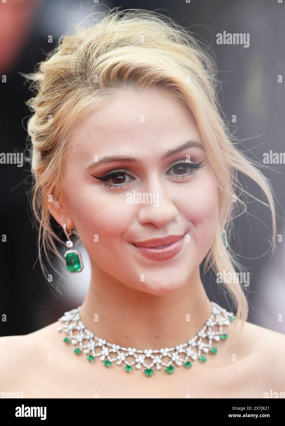 Bulgarian actress Maria Bakalova attends the premiere of The Apprentice ...