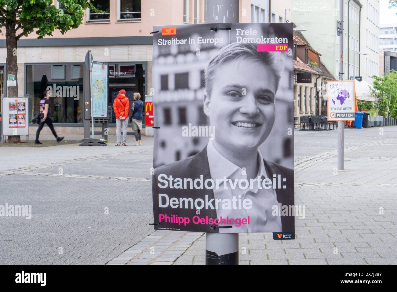 Deutschland 2024: Wahlplakate für die Europawahl 2024 Im Bild ...