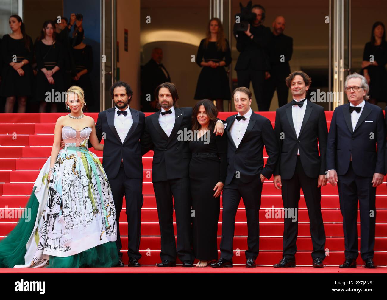 May 20, 2024, Cannes, Cote D'azur, France: MARIA BAKALOVA, ALI ABASSI, SEBASTIAN STAN and the ...