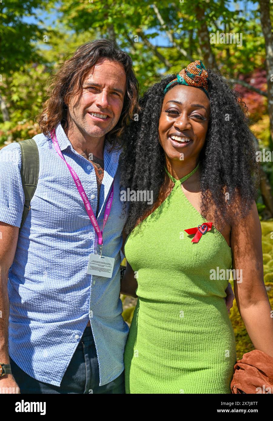 London, UK. 20th May, 2024. Beverley Knight with her husband James O ...