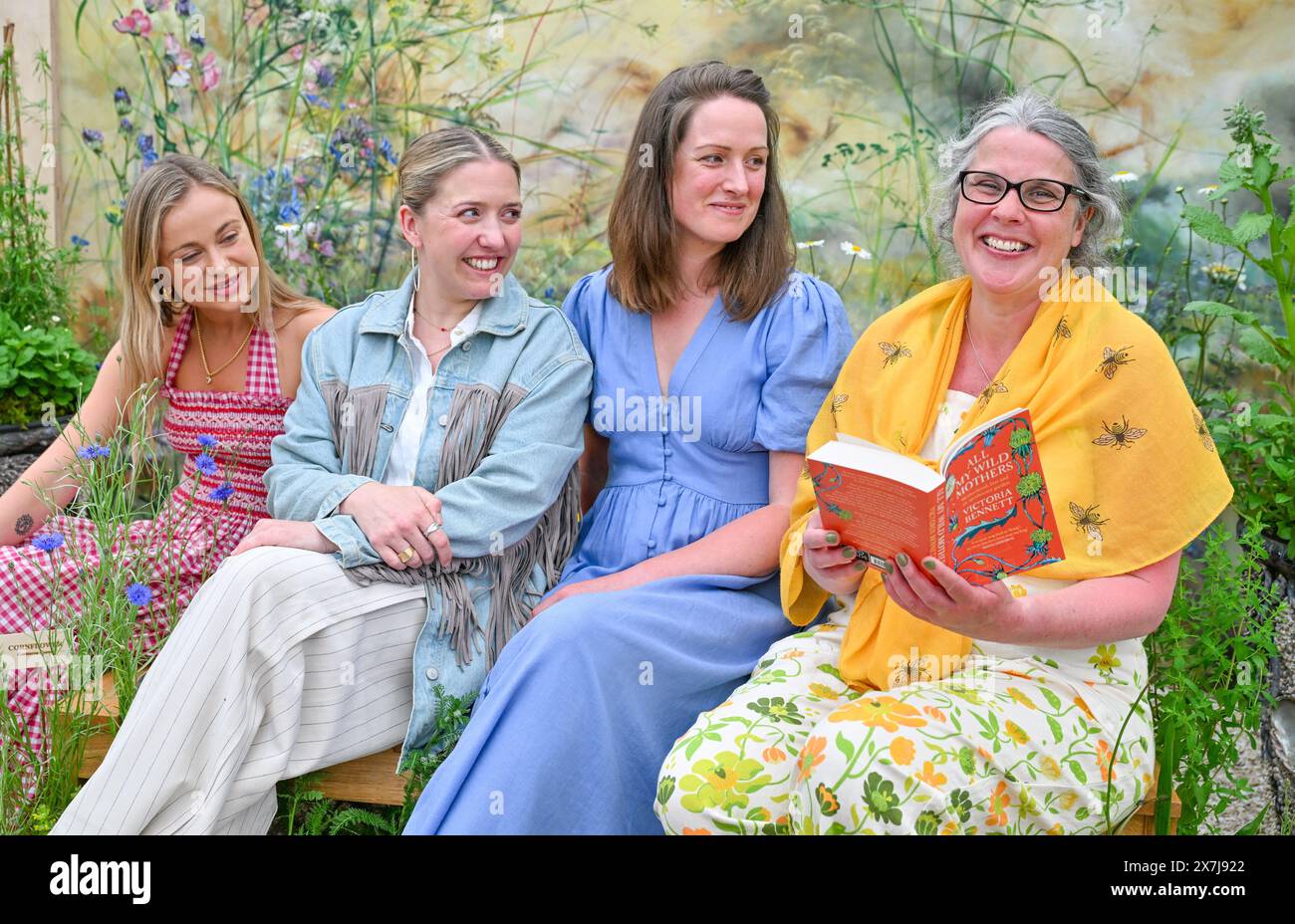 London, UK. 20th May, 2024. Amelia Windsor (R) reads from 'All My wild ...
