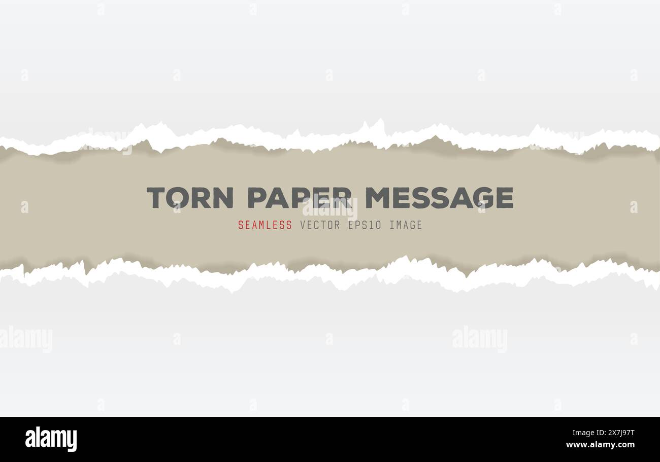 Ripped paper message Stock Vector Image & Art - Alamy