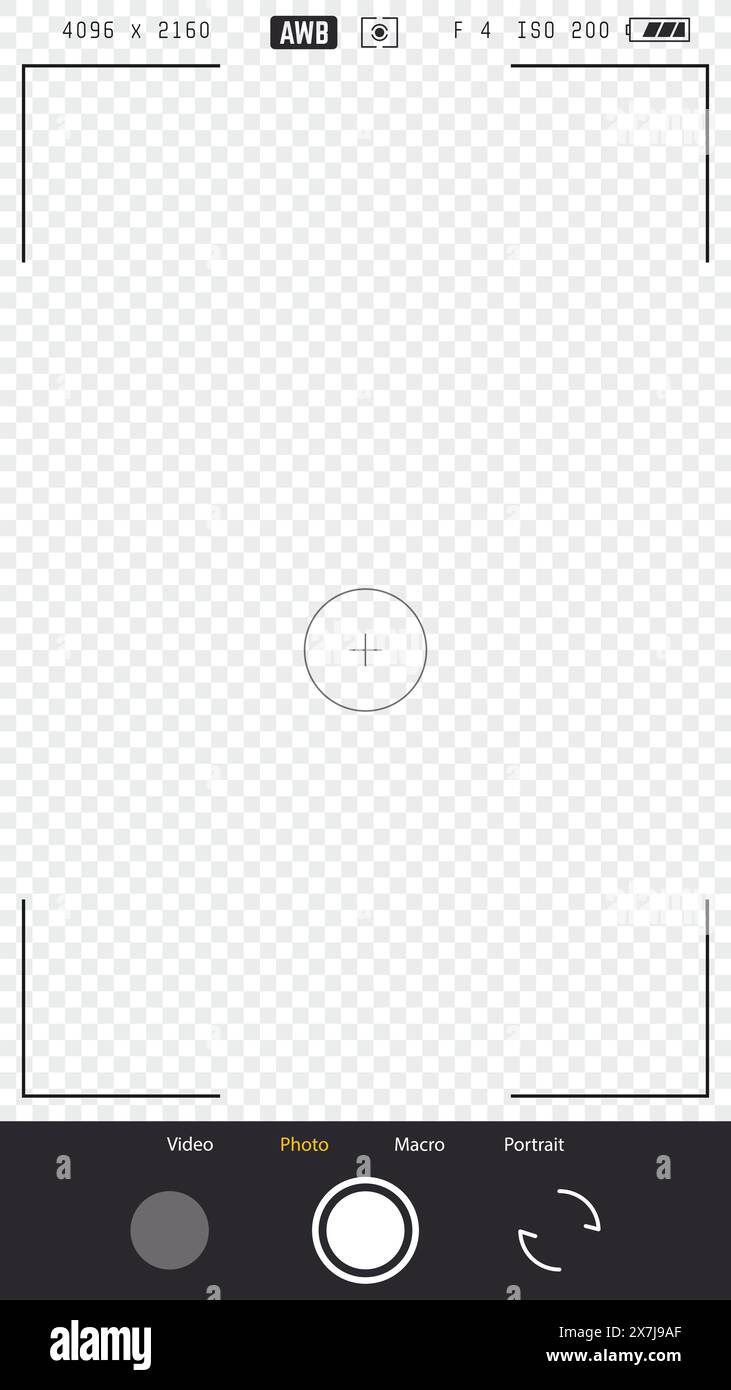 Vertical photo camera overlay Stock Vector Image & Art - Alamy