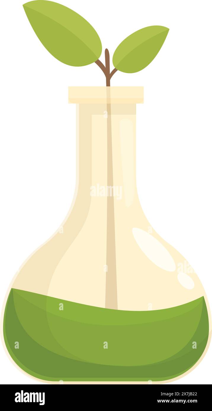 Illustration of ecofriendly science concept with sustainable ...