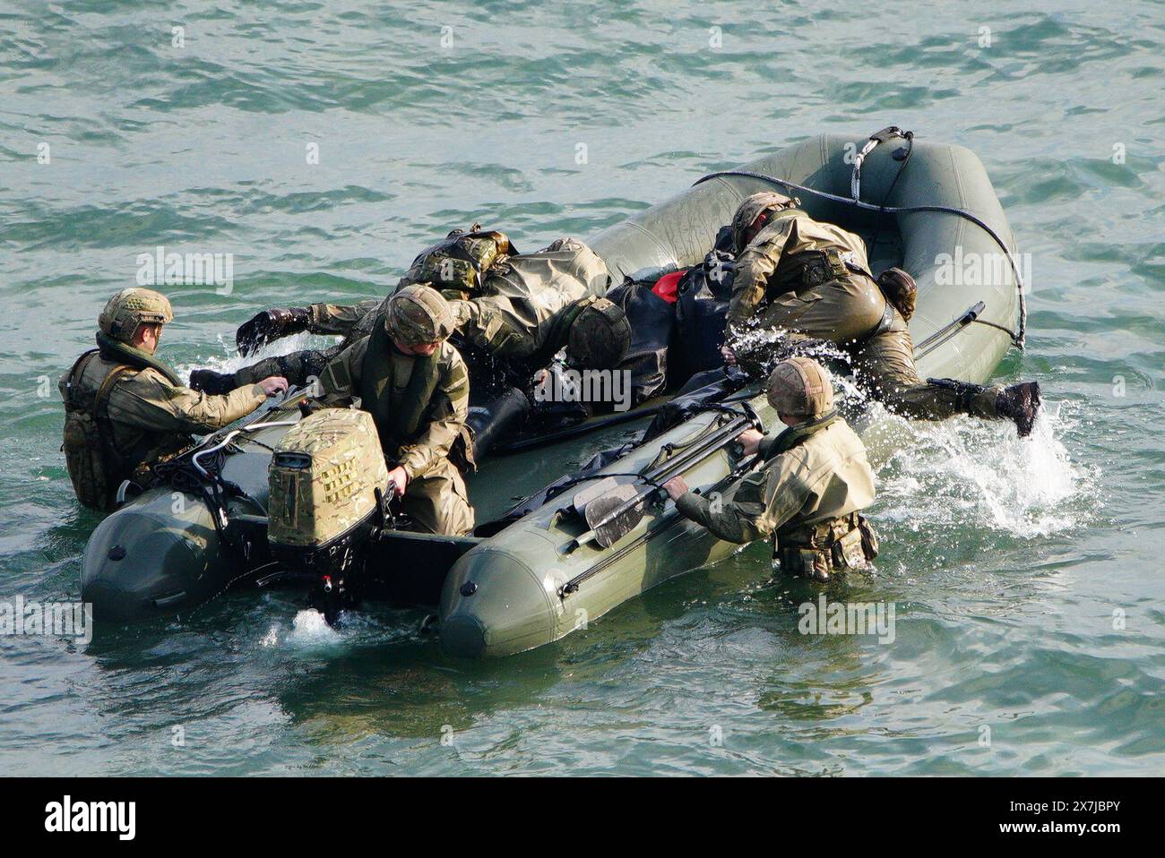 Armed Forces personnel from 47 Commando (Raiding Group) Royal Marines ...