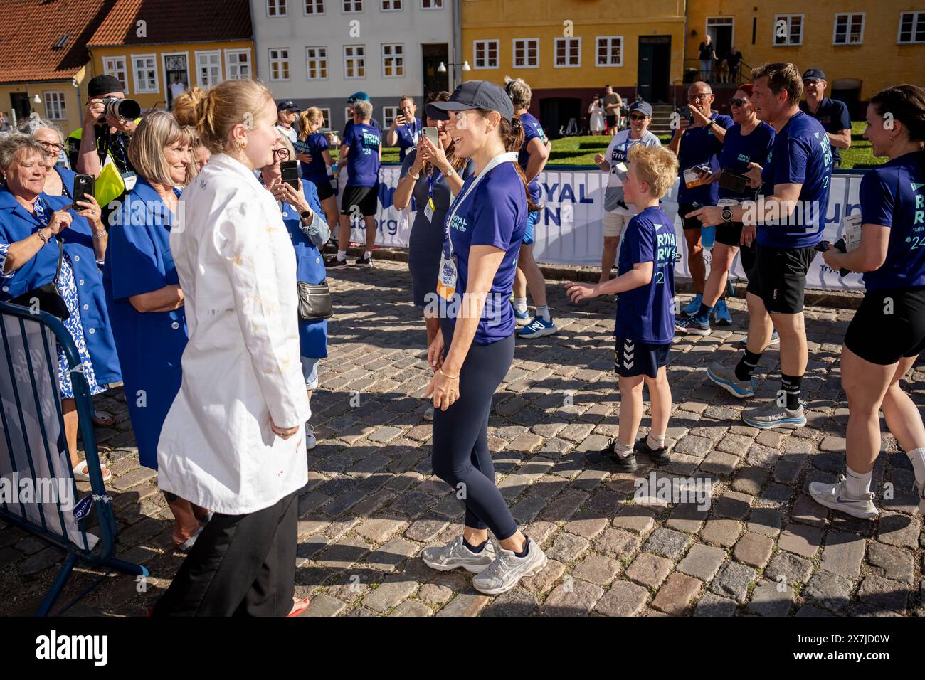 Denmark. 20th May, 2024. Queen Mary crosses the finish line after ...