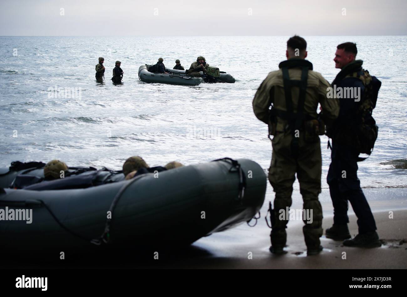 Armed Forces personnel from 47 Commando (Raiding Group) Royal Marines ...