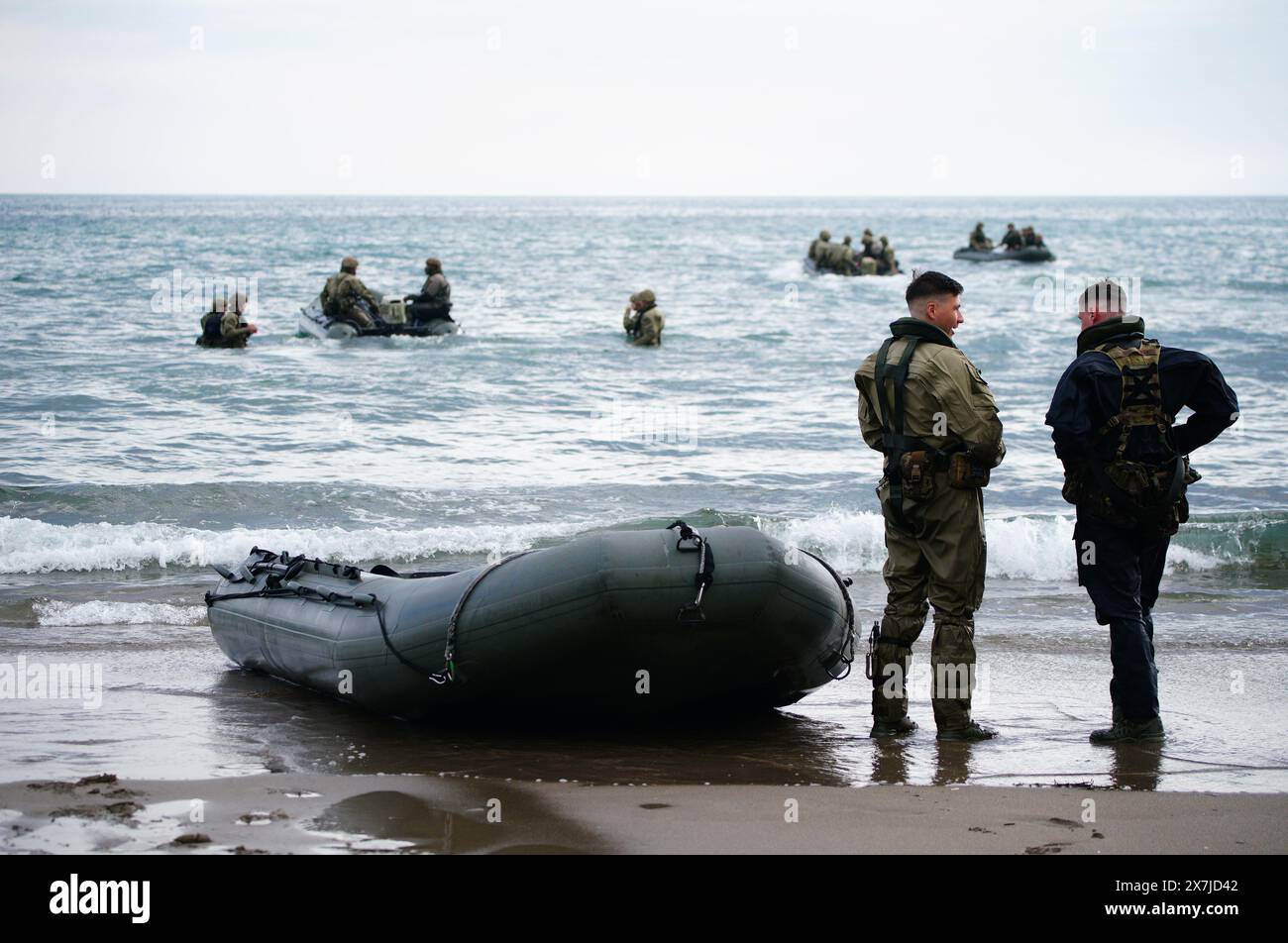 Armed Forces personnel from 47 Commando (Raiding Group) Royal Marines ...