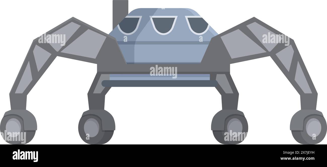 Vector graphic of a robot spider with a modern, sleek design, suitable ...