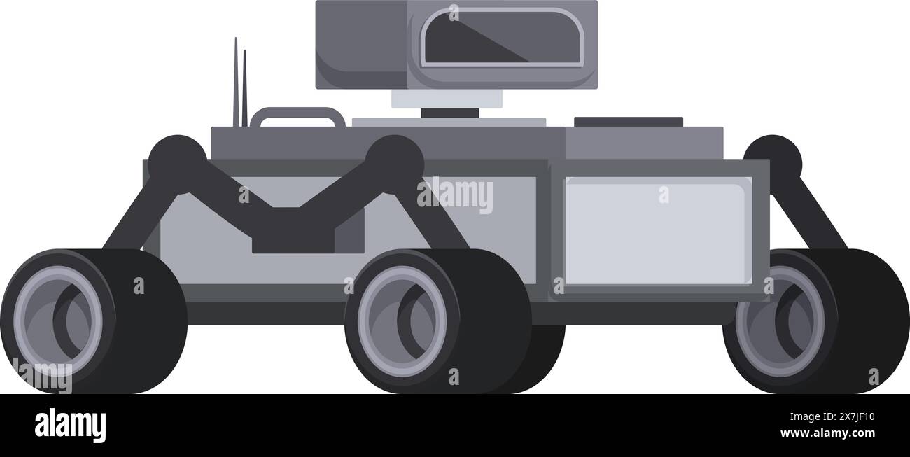 Illustrated image of a stylized lunar rover used for moon exploration ...