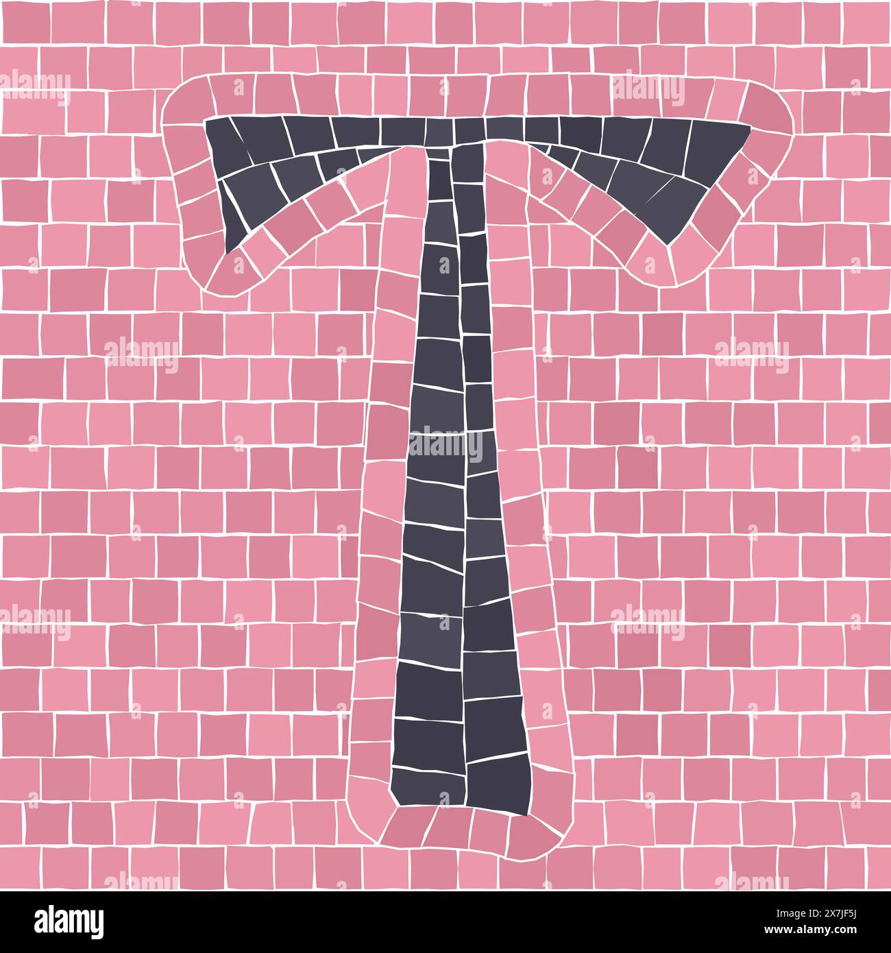 Alphabet letter mosaic, editable vector illustration Stock Vector Image ...