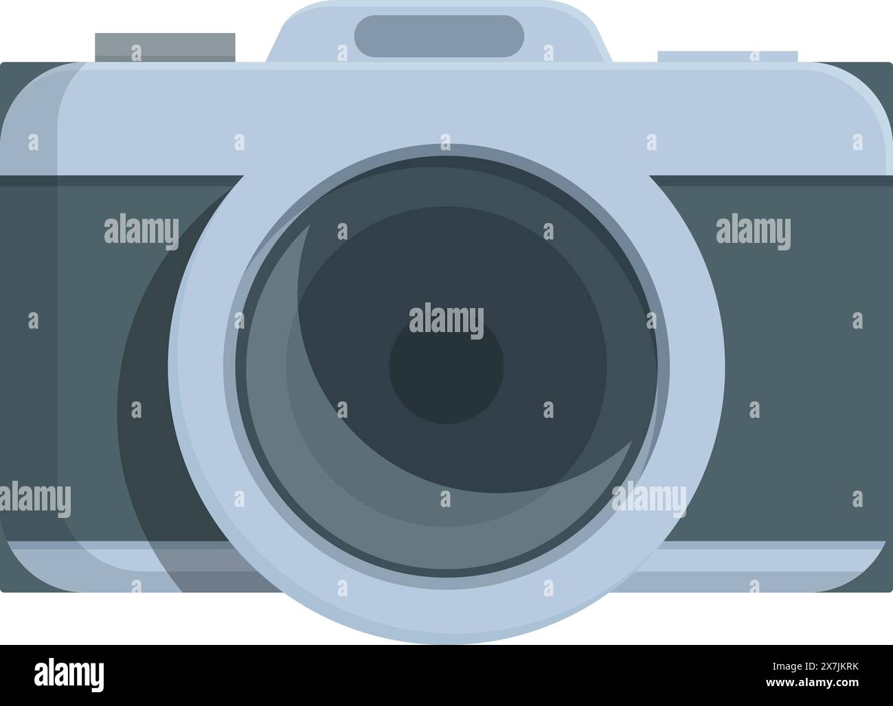 Professional cartoon digital camera illustration with modern technology ...
