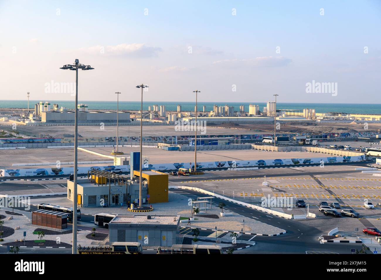 Abu Dhabi, UAE - January 4, 2024: A panoramic view of Abu Dhabi’s ...