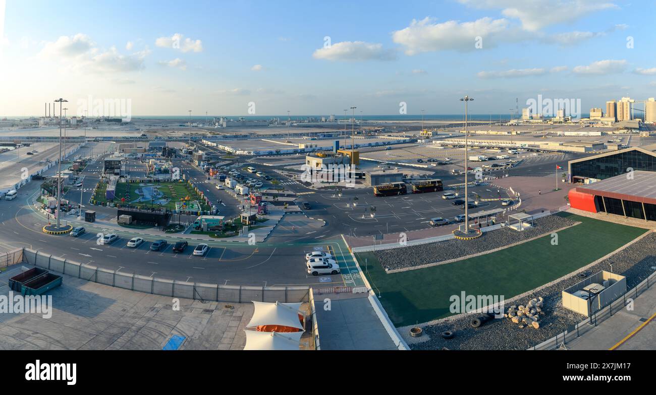 Abu Dhabi, UAE - January 4, 2024: A panoramic view of Abu Dhabi’s ...