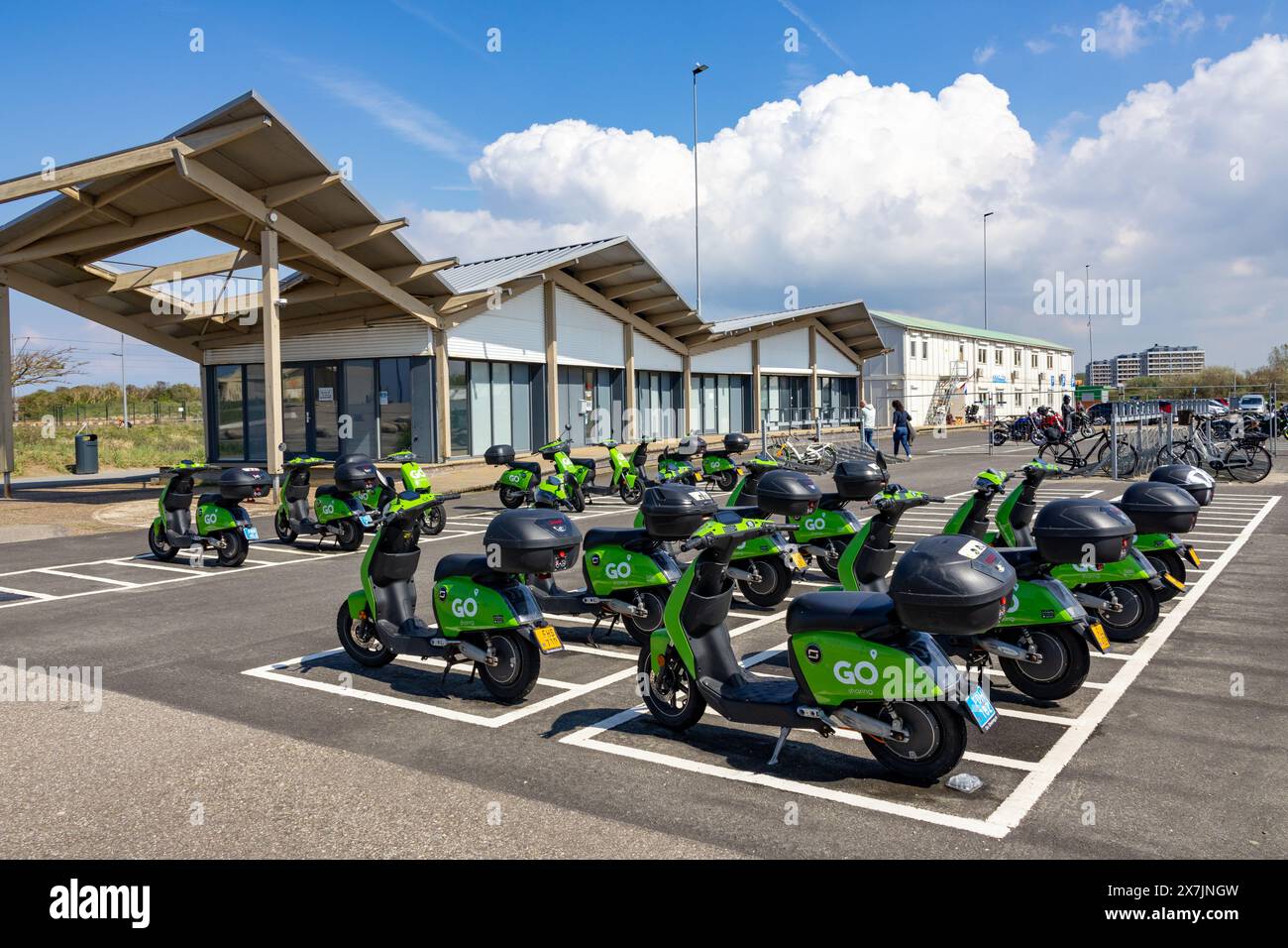 Hoek van Holland, the Netherlands - May 5 2024: Go rent electric ...