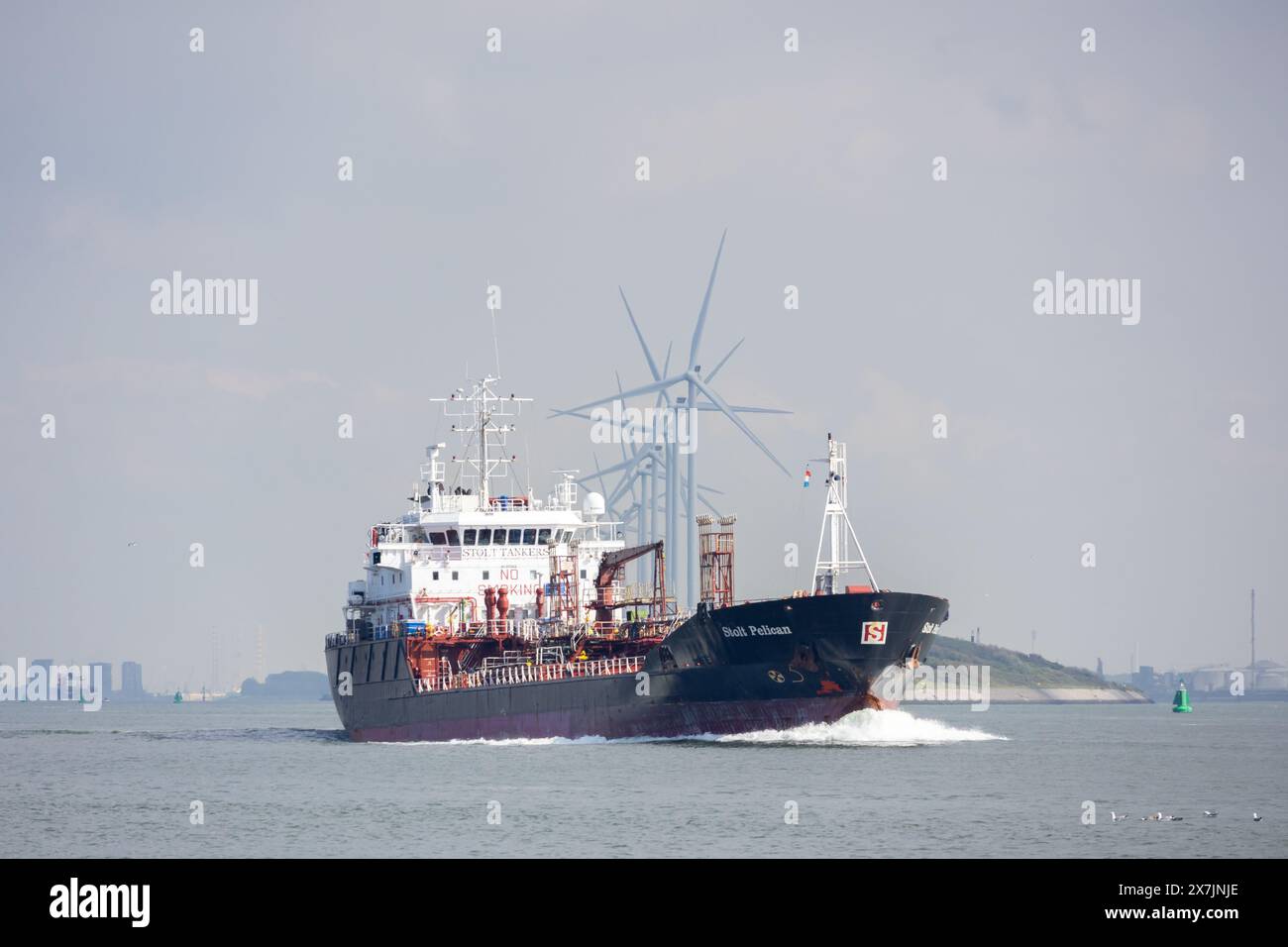 Hoek van Holland, Rotterdam, the Netherlands - May 5 2024: oil chemical tanker ship Stolt ...