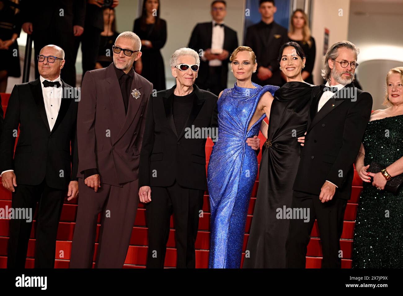 (left to right) Martin Katz, Vincent Cassel, David Cronenberg, Diane ...