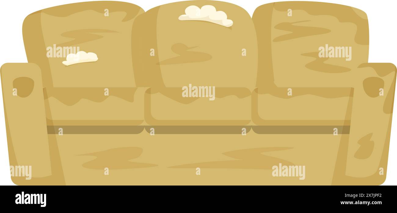 Illustration of a modern, minimalist, and comfortable cartoon beige ...