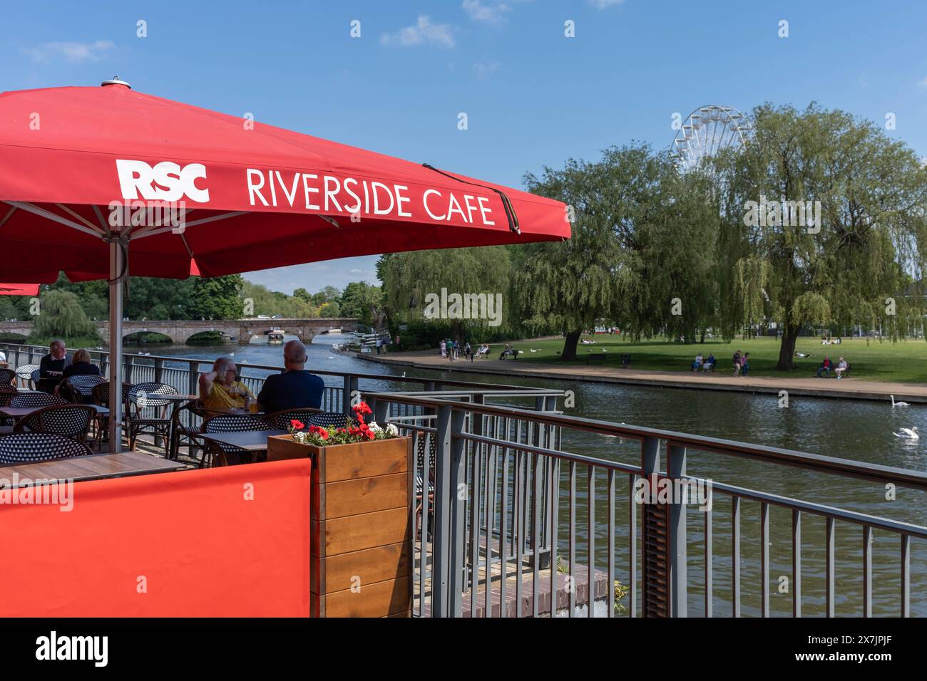 RSC Riverside cafe, Stratford upon Avon, Warwickshire, UK Stock Photo ...