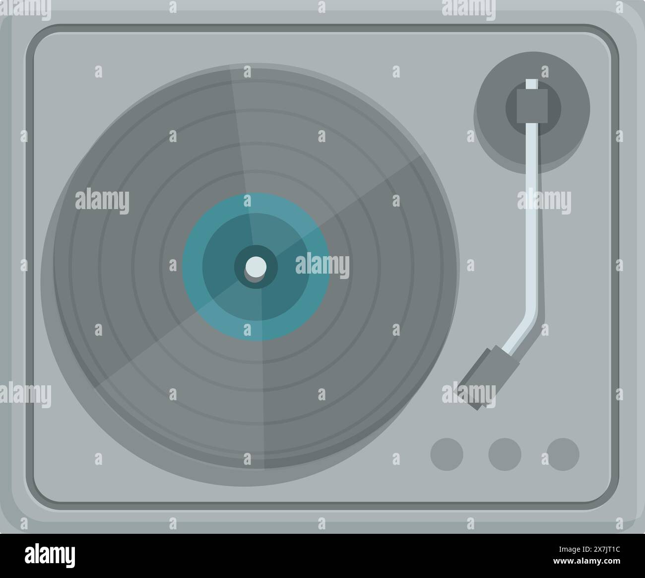 Modern turntable vector illustration with retro, vintage, and hifi ...