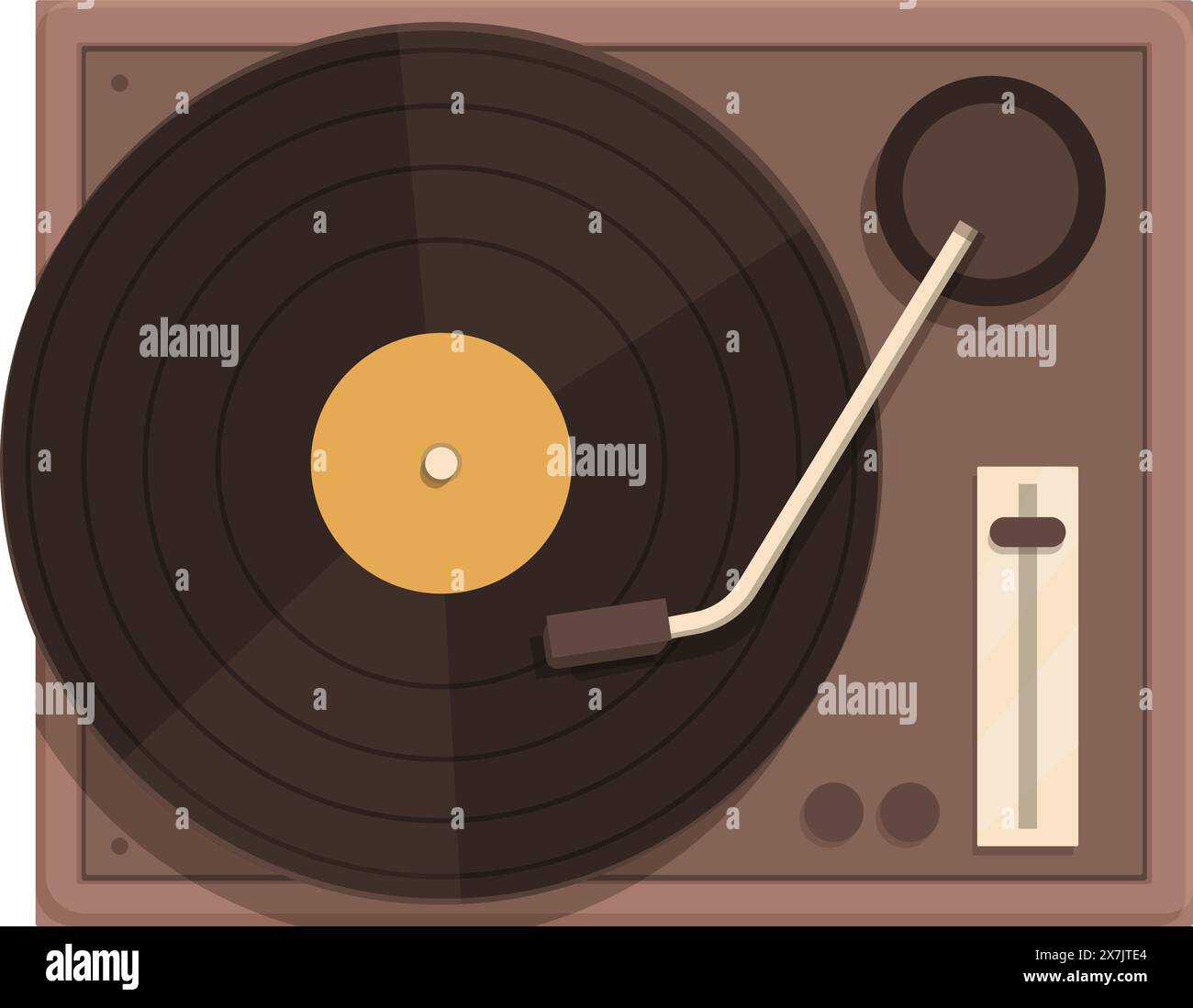 Flat design of a classic turntable hi-res stock photography and images ...