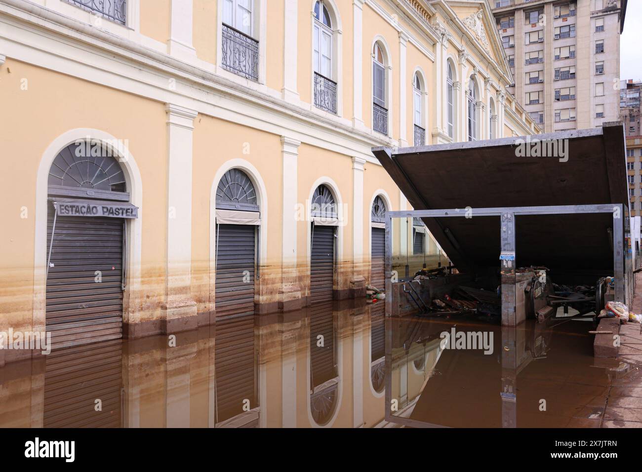 Porto Alegre, Brazil. 20th May, 2024. The entrance to the Porto Alegre ...