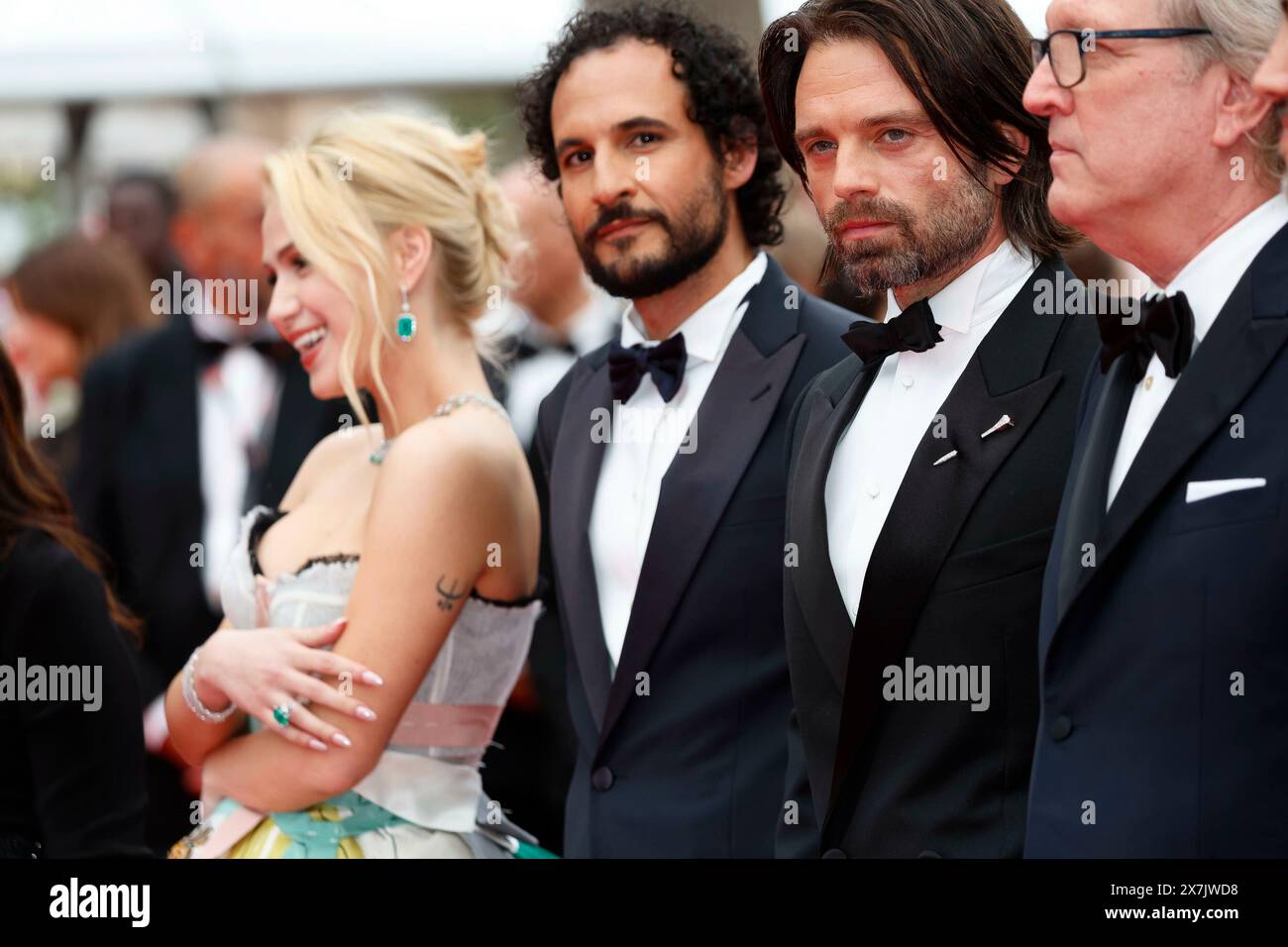 Maria Bakalova, Ali Abbasi and Sebastian Stan attend the premiere of ...