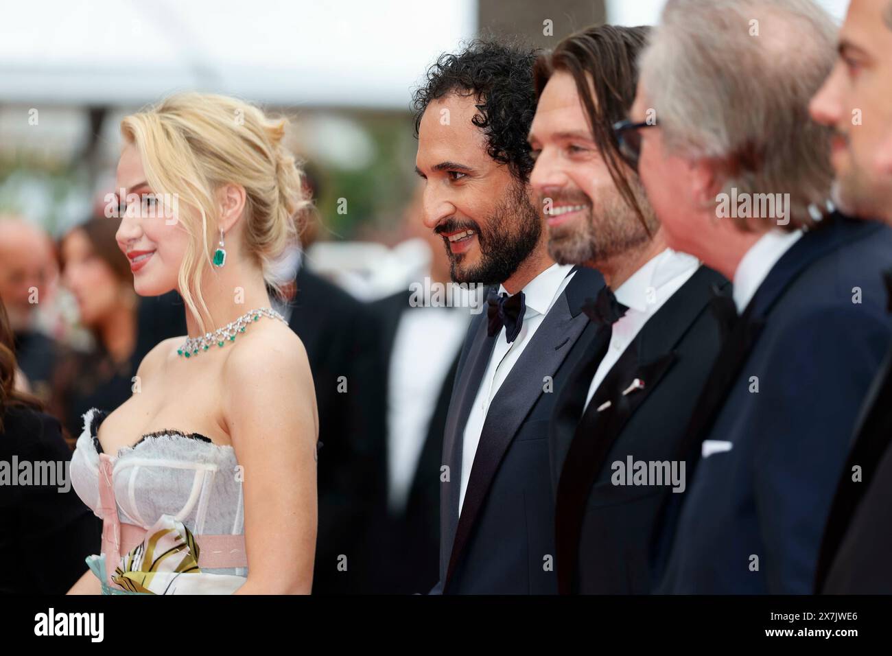 Maria Bakalova, Ali Abbasi and Sebastian Stan attend the premiere of ...