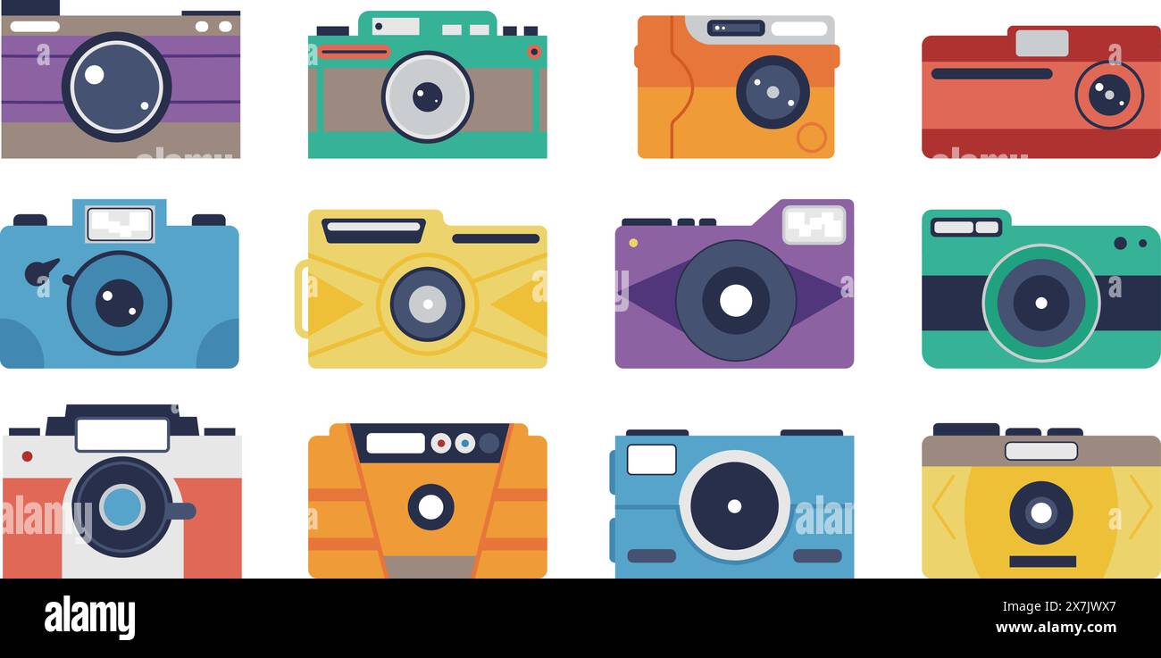 Vintage camera illustration hi-res stock photography and images - Alamy