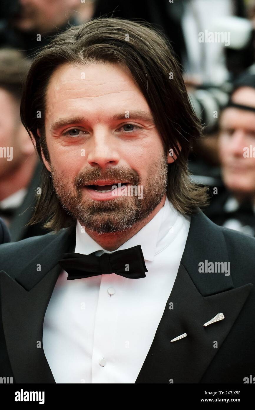 Cannes, France. 20th May, 2024. Sebastian Stan arrives on the Red ...