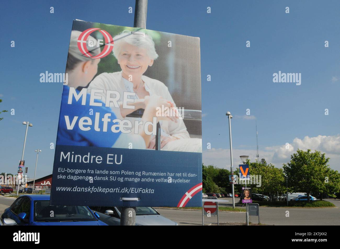 Maalov/ Denmark/20 MAY 2024/ EU parliamentary elections poster from ...