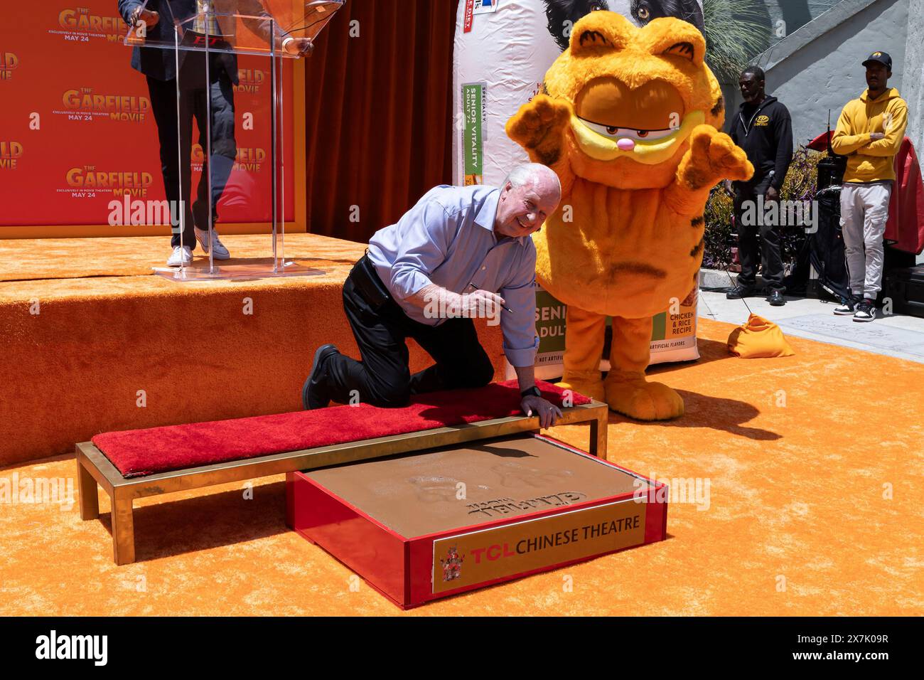 Hollywood, USA. 19th May, 2024. Jim Davis and Garfield attend Garfield ...