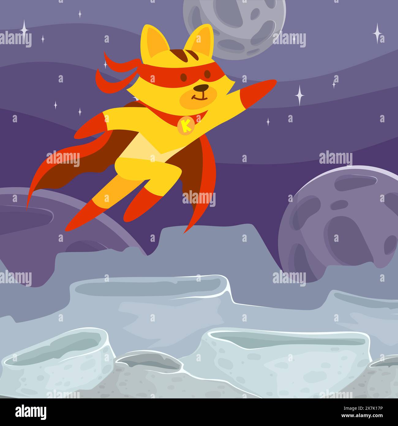 Superhero flying cat in special heroes uniform mask boots and red ...